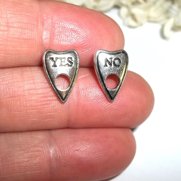 Fashion Jewelry | Jewelry | Silver Earrings Ouija Board Planchette Yes ...